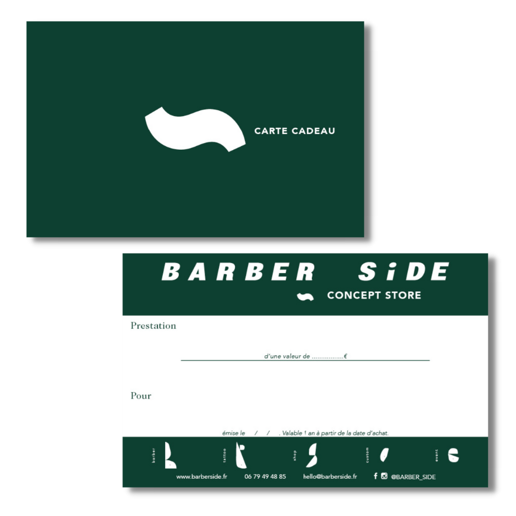 Cadeau pour homme - E- Carte Cadeau Barber side – Barber side.fr